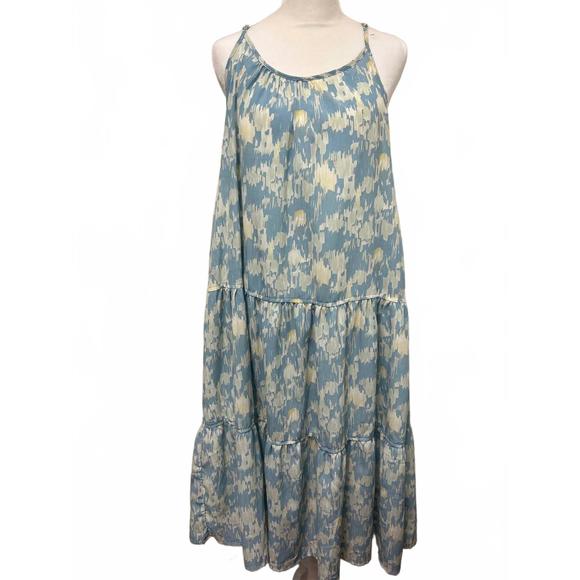 Pinch | Dresses | New Pinch Womens Watercolor Cami Midi Dress In Blue ...
